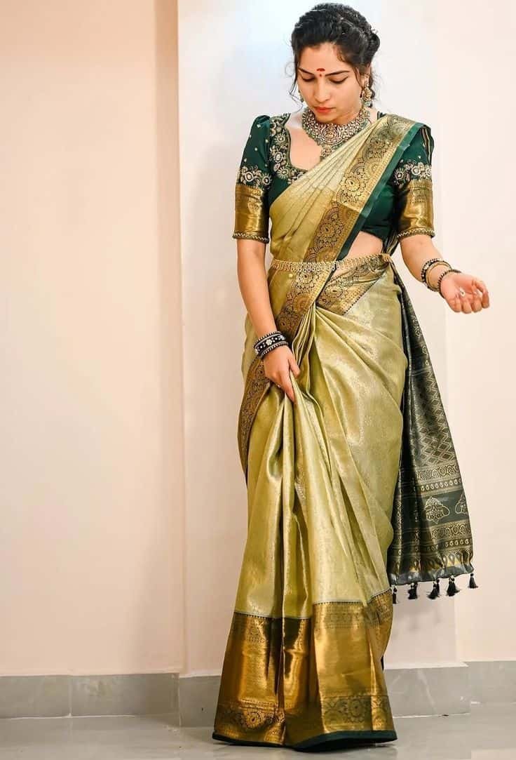 How to Choose the Perfect Border Blouse Design for Any Saree - Blouse Desgins