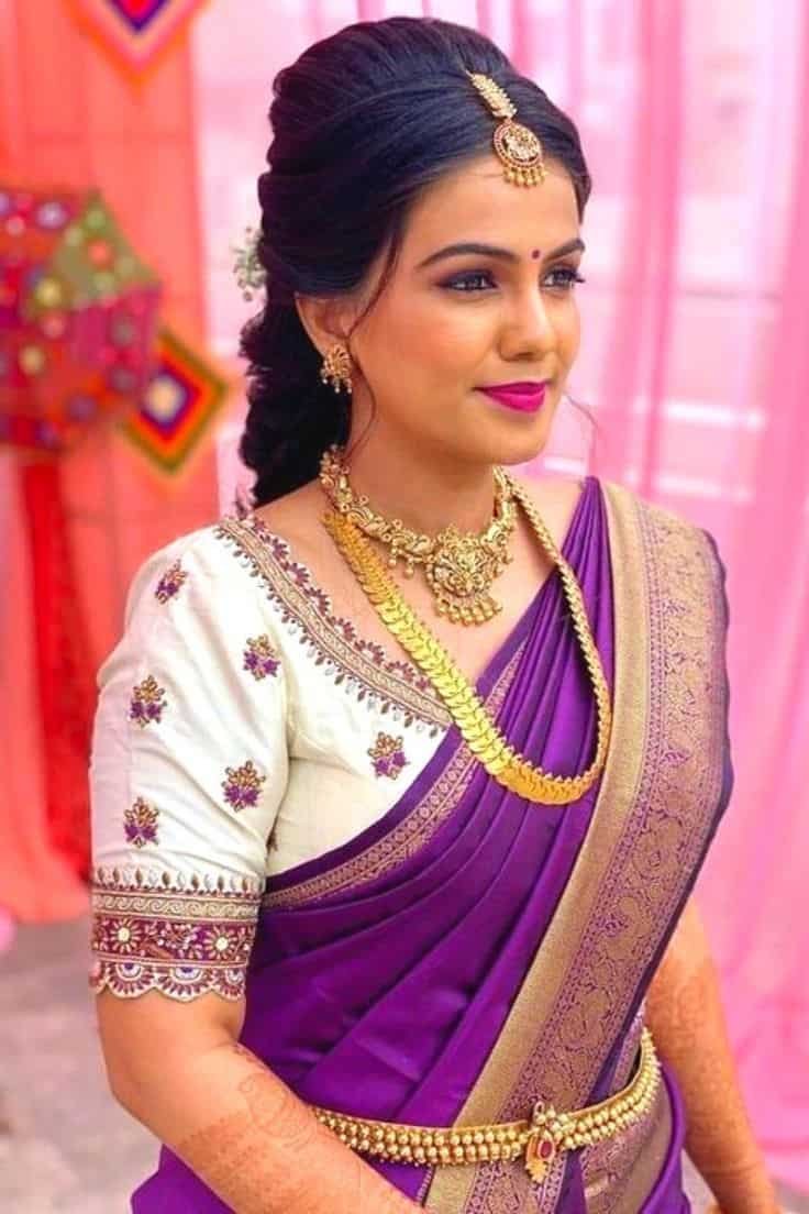 How to Choose the Perfect Border Blouse Design for Any Saree - Blouse ...