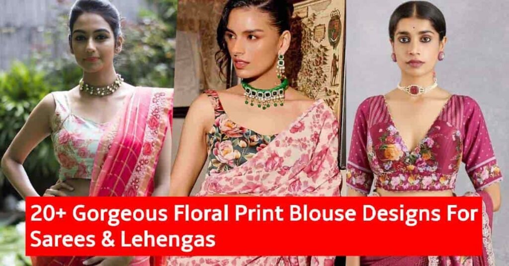 Latest Half Saree Blouse Designs to Try for Weddings & Festive ...